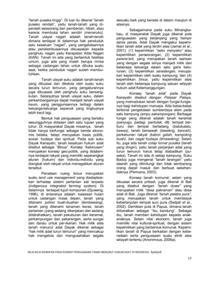 Kearifan Hukum Adat terhadap Penguasaan Agraria | PDF