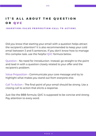 10 failproof cold email formulas | PDF