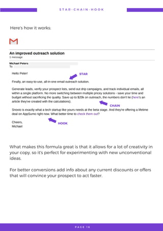10 failproof cold email formulas | PDF