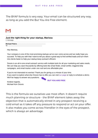 10 failproof cold email formulas | PDF