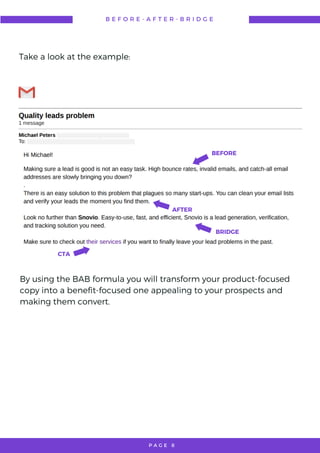 10 failproof cold email formulas | PDF