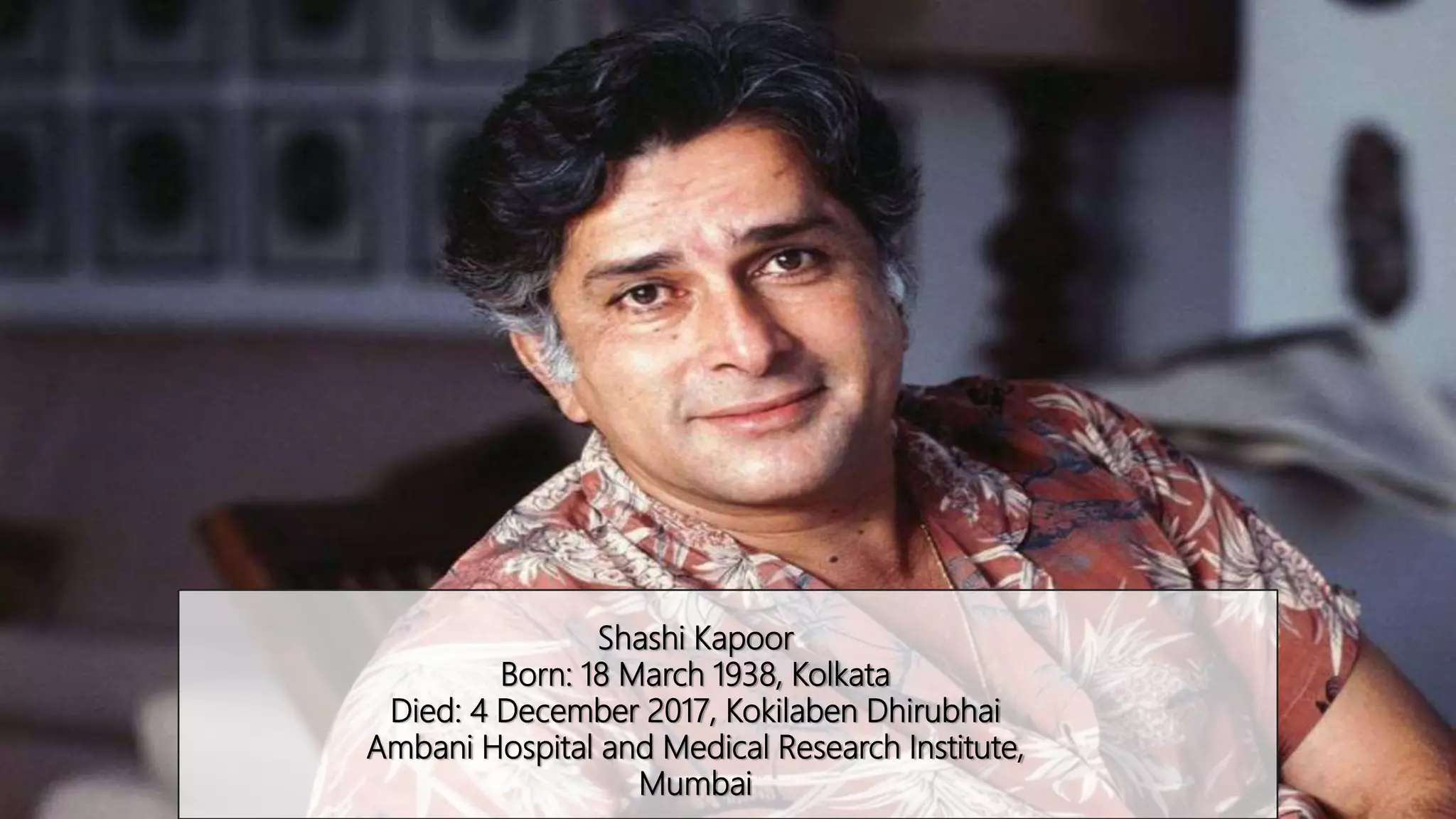 Top 10 famous Bollywood actors who died recently | PPTX