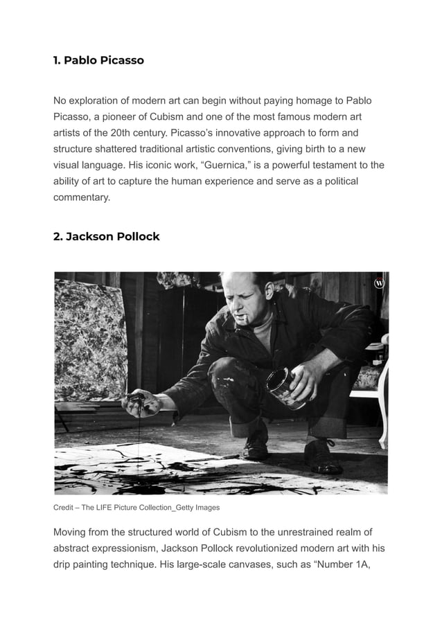 10 Famous Modern Art Artists Who Exemplify Art to Its Finest.pdf