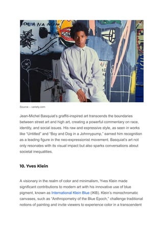 10 Famous Modern Art Artists Who Exemplify Art to Its Finest.pdf