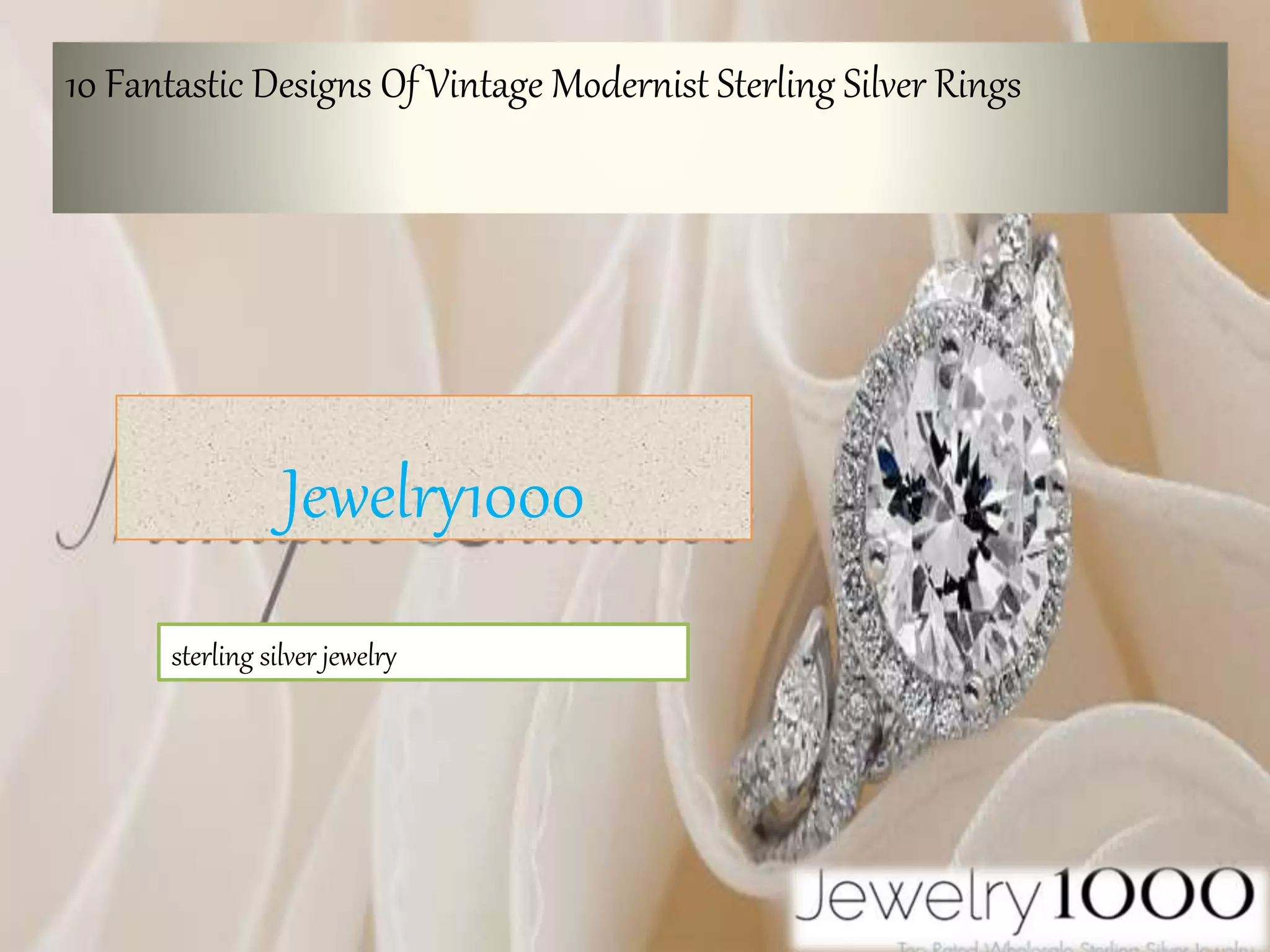 10 fantastic designs of vintage modernist sterling silver rings | PPT