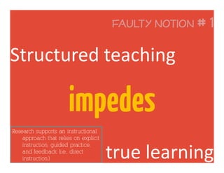 10 Faulty Notions about Teaching and Learning | PPT