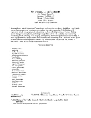 William J Montfort Resume-2 | DOCX