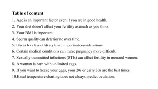 10 Fertility Facts You'll Be Surprised to Know | PPT