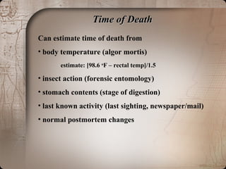 10 f forensic pathology 10 (student) | PPT