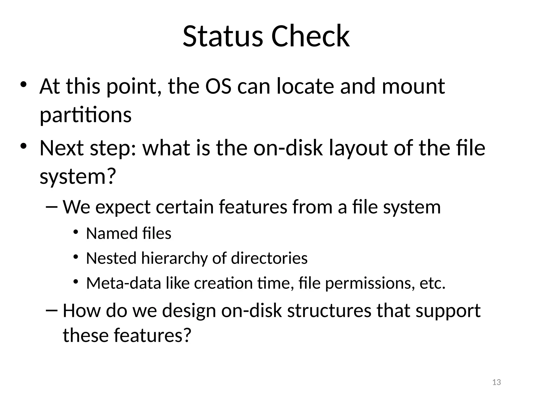File system and directories structure in operating system | PPTX