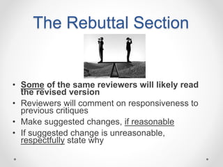 "The Rebuttal Letter" by Scott Filler, PhD | PPTX