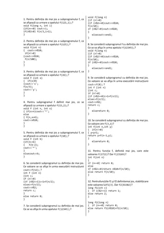 10 fisa functii recursive 1 23feb2012 | DOCX