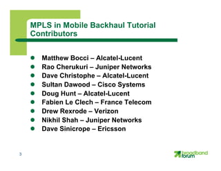 MPLS in Mobile Backhaul | PDF