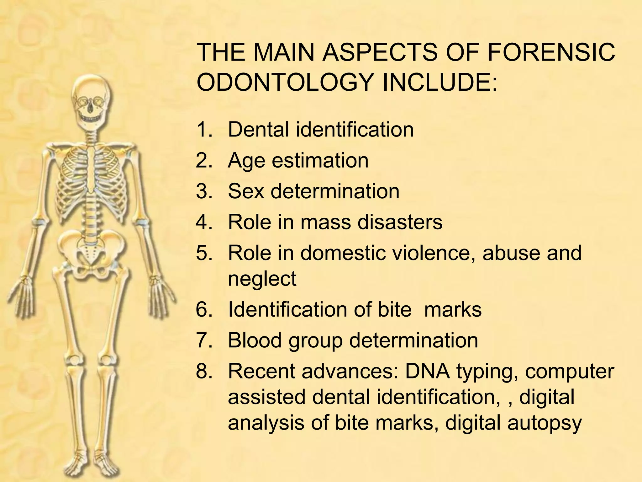 Role of Dental Radiography in Forensic Odontology | PPTX
