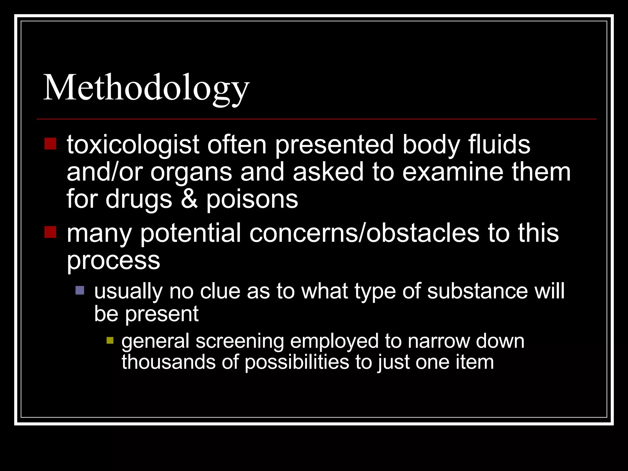 Forensic Toxicology | PPT