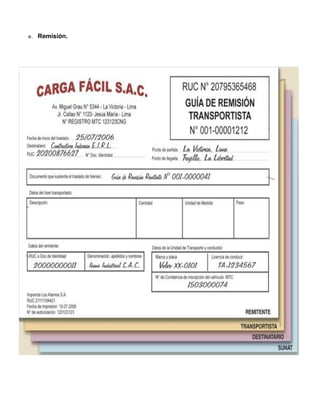 formatos de logistica recopilacion. | DOC