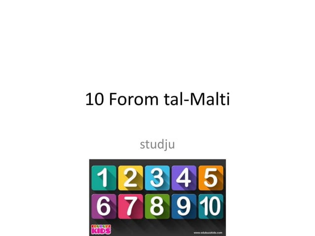 10 forom tal malti | PPTX