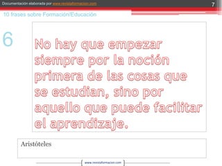 10 frases sobre formación educación | PPTX
