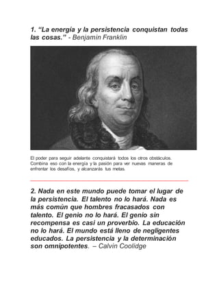10 frases sobre la persistencia que te ayudarán a seguir adelante | DOCX