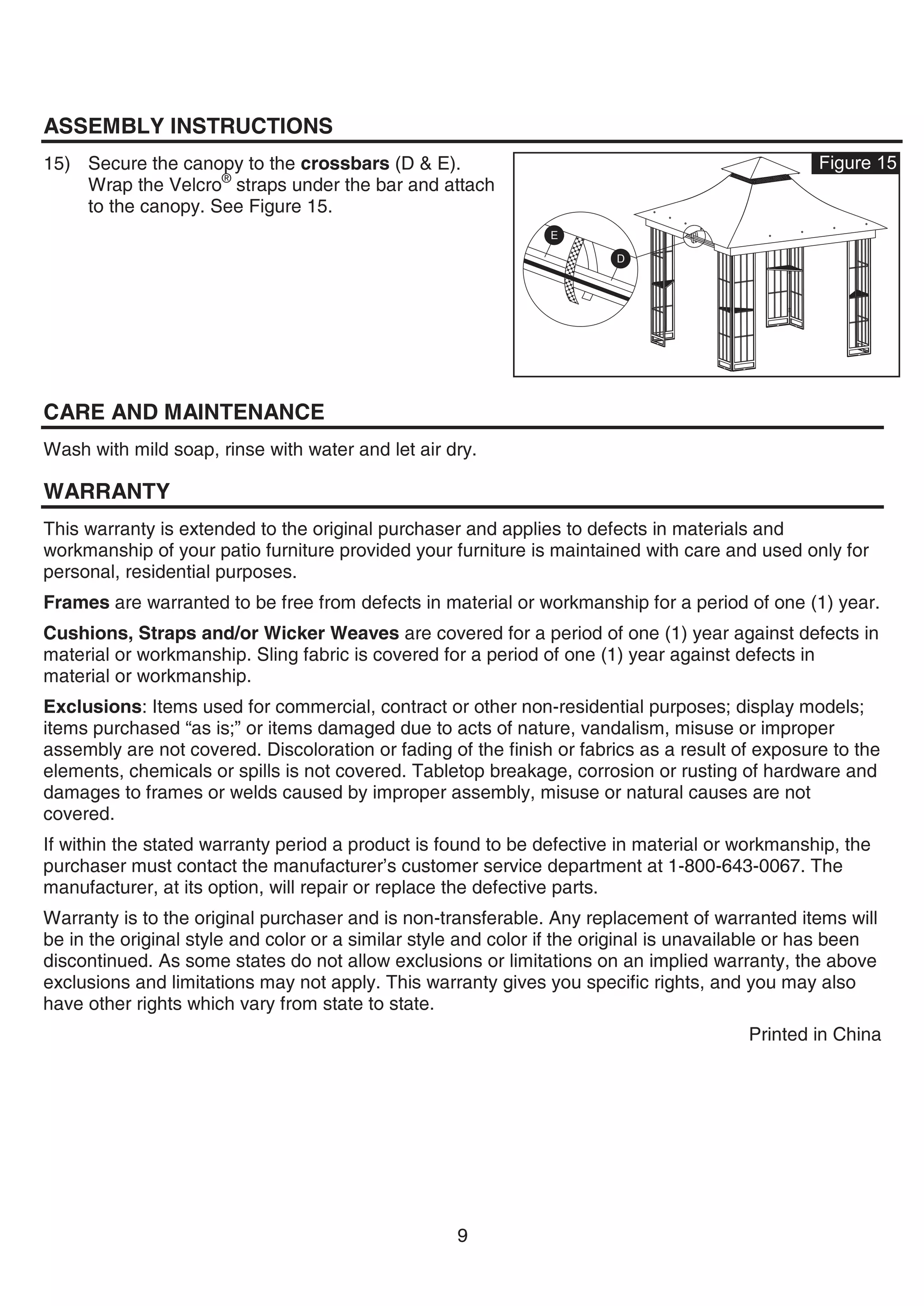 10 ft. square steel gazebo assembly manuals | PDF