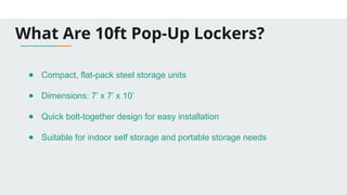 10ft Pop-Up Lockers_ Affordable Storage Solutions for Nova Scotia ...
