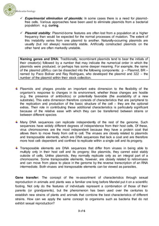 Gene transfer | DOC | Biological Sciences | Science