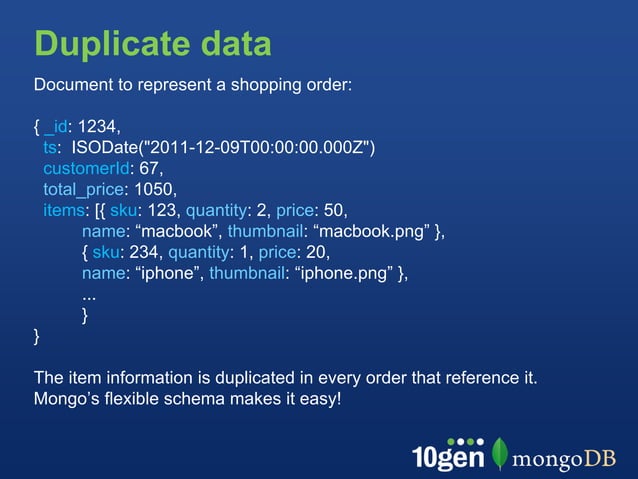 10gen Presents Schema Design and Data Modeling