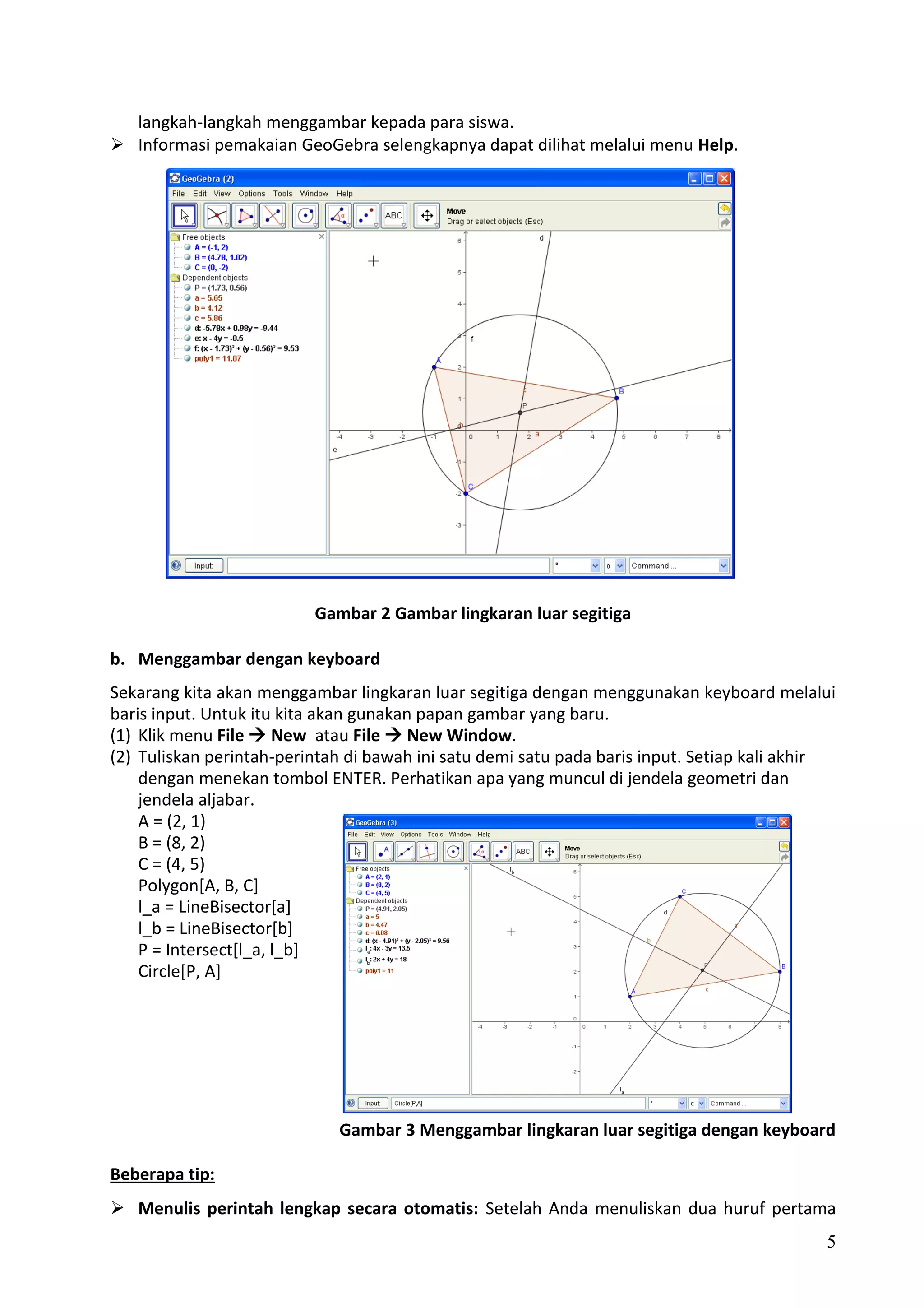 10 geo gebra4lingkaran | PDF
