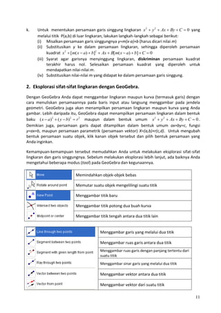 10 geo gebra4lingkaran | PDF