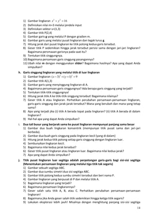 10 geo gebra4lingkaran | PDF