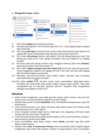 10 geo gebra4lingkaran | PDF