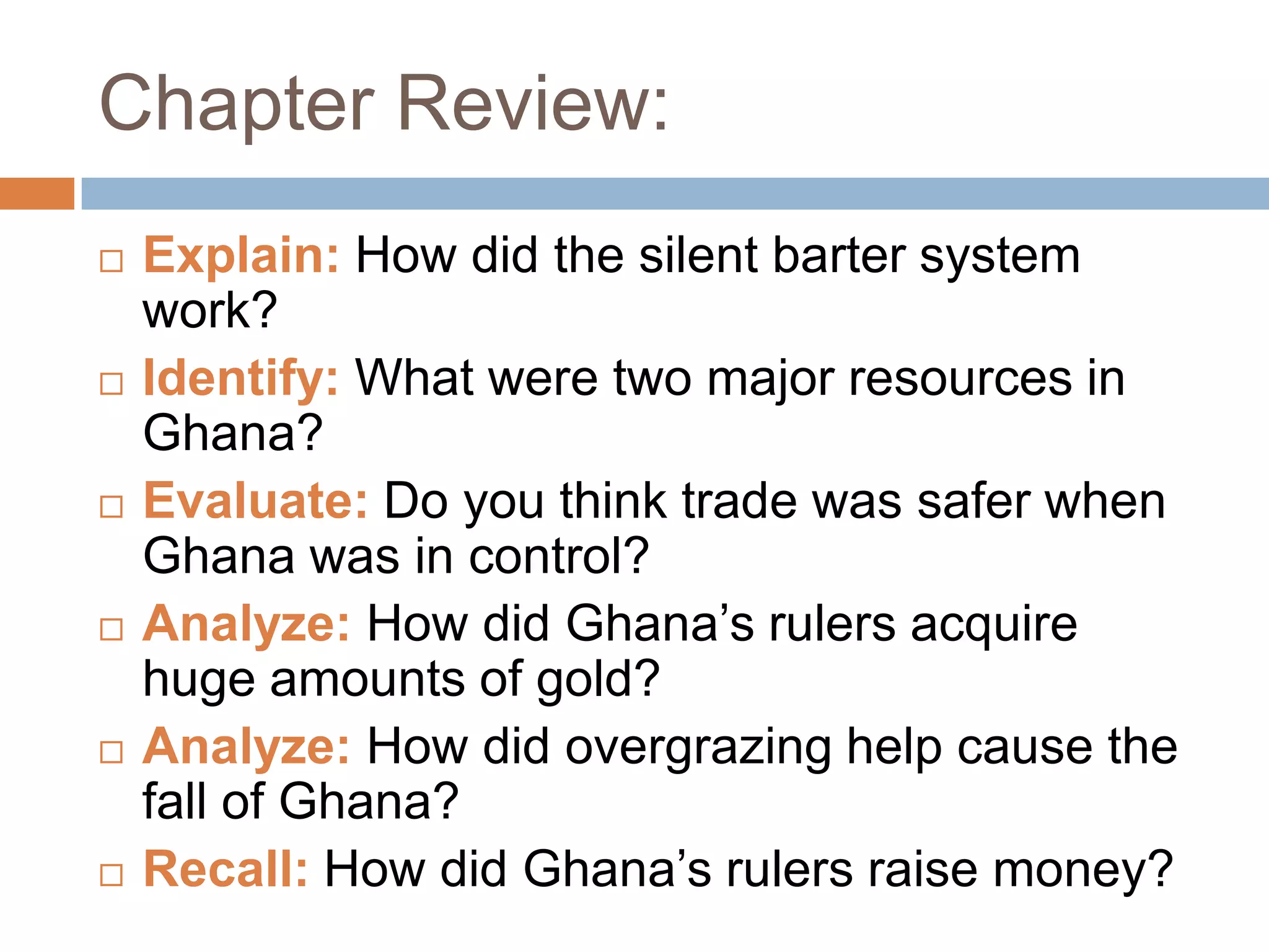 Rising Empires in West Africa: Ghana | PPTX