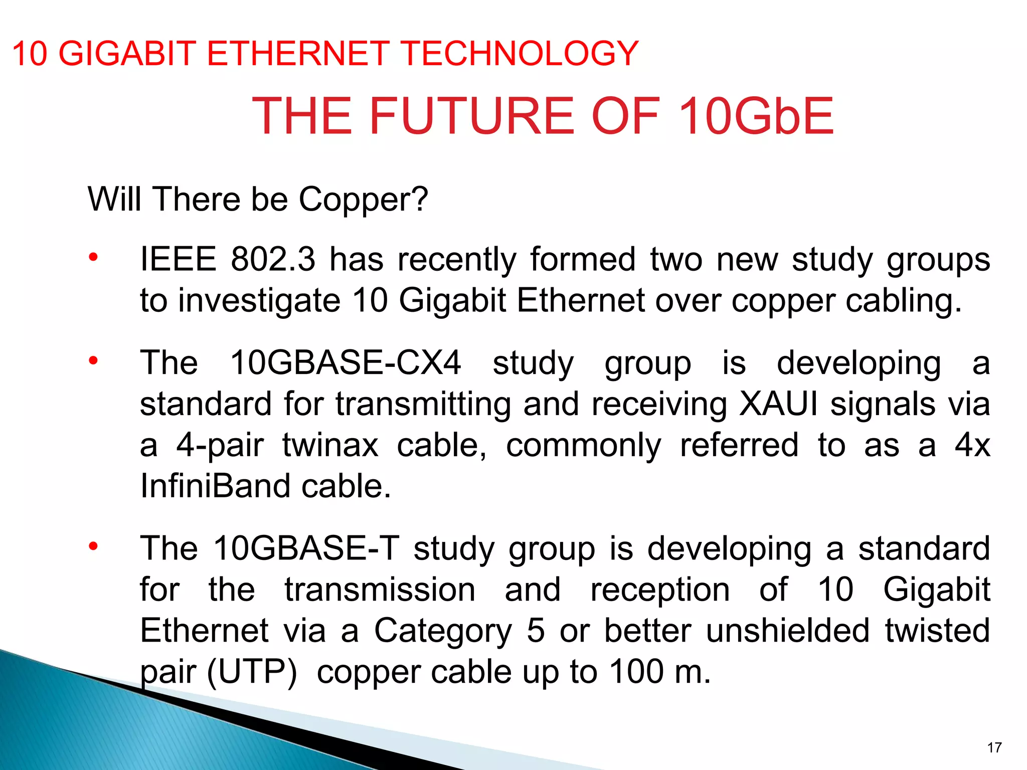 10 gigabit ethernet technology | PPT