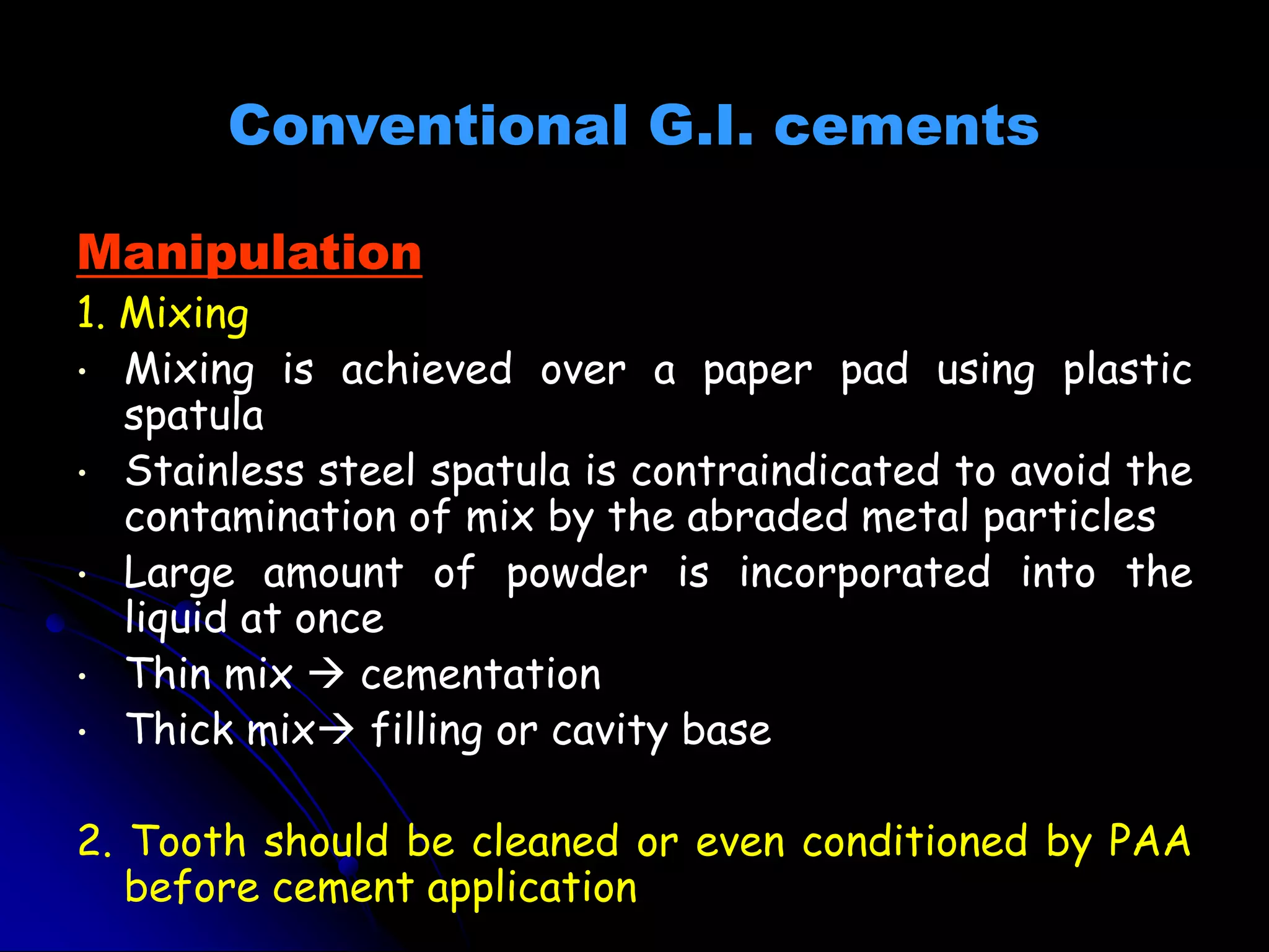 glass ionomer Metal-Modified GIC Resin-Modified GIC dental material | PPS