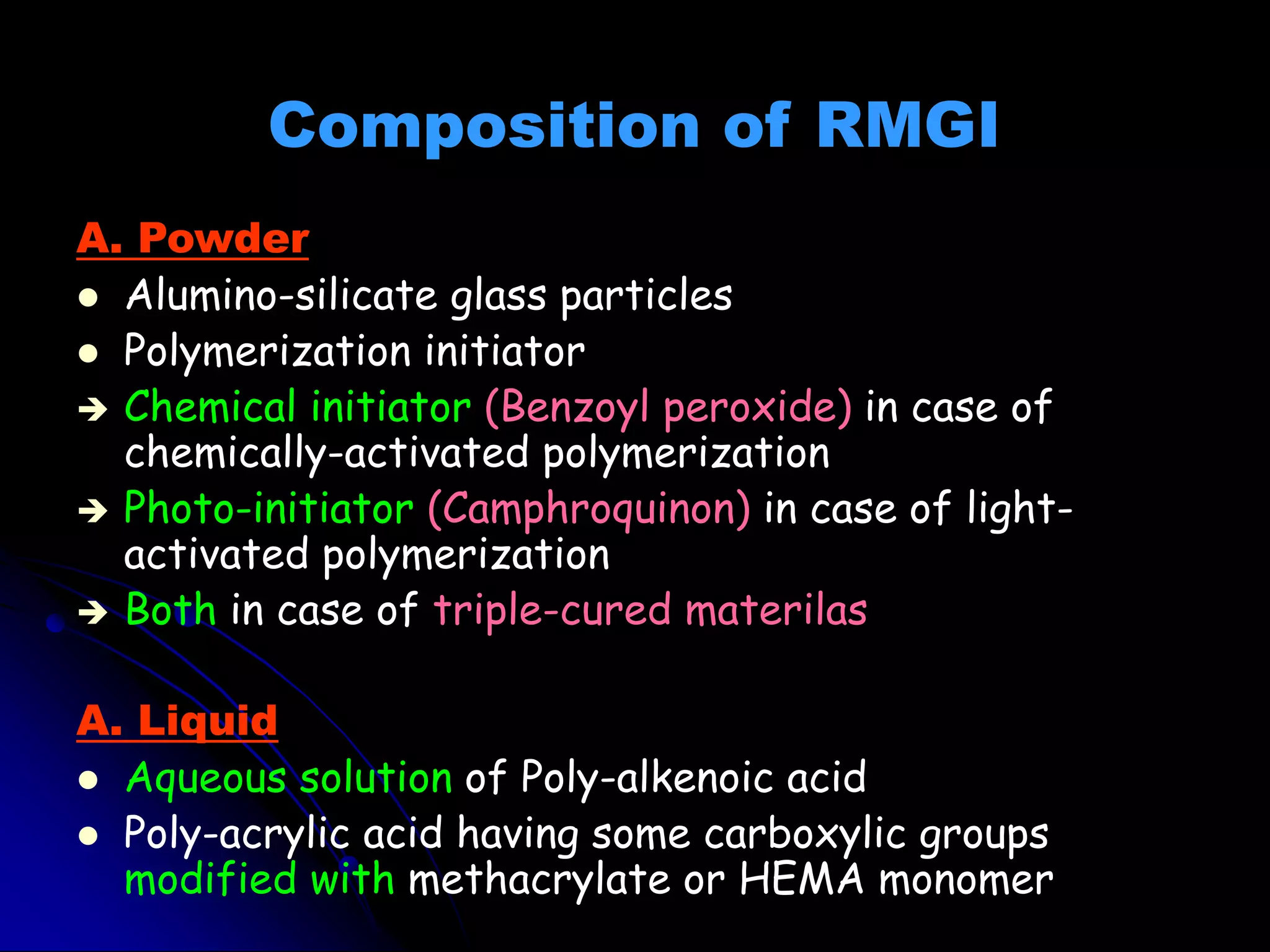 glass ionomer Metal-Modified GIC Resin-Modified GIC dental material | PPS