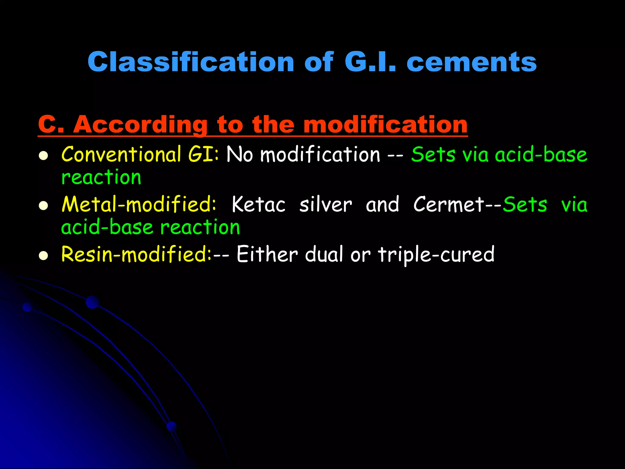 glass ionomer Metal-Modified GIC Resin-Modified GIC dental material | PPS