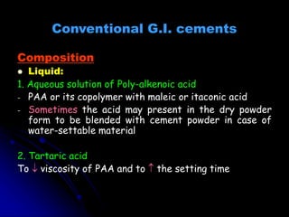 glass ionomer Metal-Modified GIC Resin-Modified GIC dental material | PPS