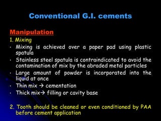 glass ionomer Metal-Modified GIC Resin-Modified GIC dental material | PPS