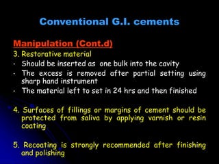glass ionomer Metal-Modified GIC Resin-Modified GIC dental material | PPS
