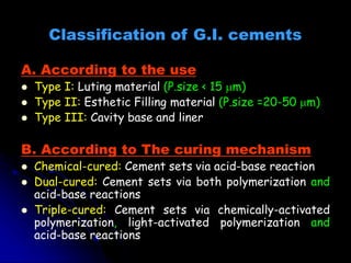 glass ionomer Metal-Modified GIC Resin-Modified GIC dental material | PPS