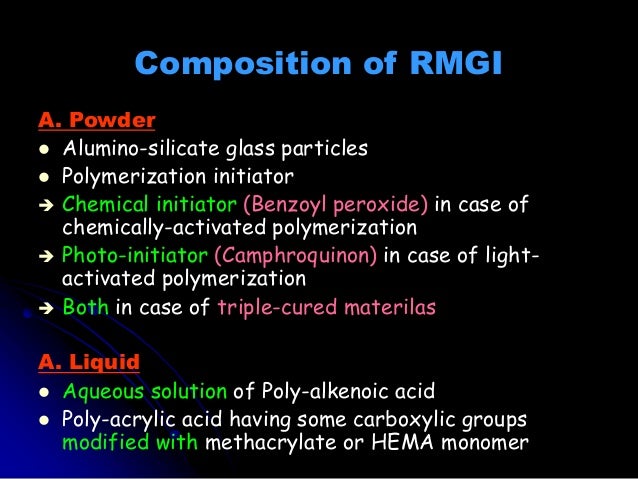 glass ionomer Metal-Modified GIC Resin-Modified GIC dental material