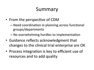 CDM's Role in Supporting Risk-Based Monitoring | PDF | Business ...