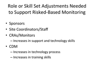 CDM's Role in Supporting Risk-Based Monitoring | PDF | Business ...