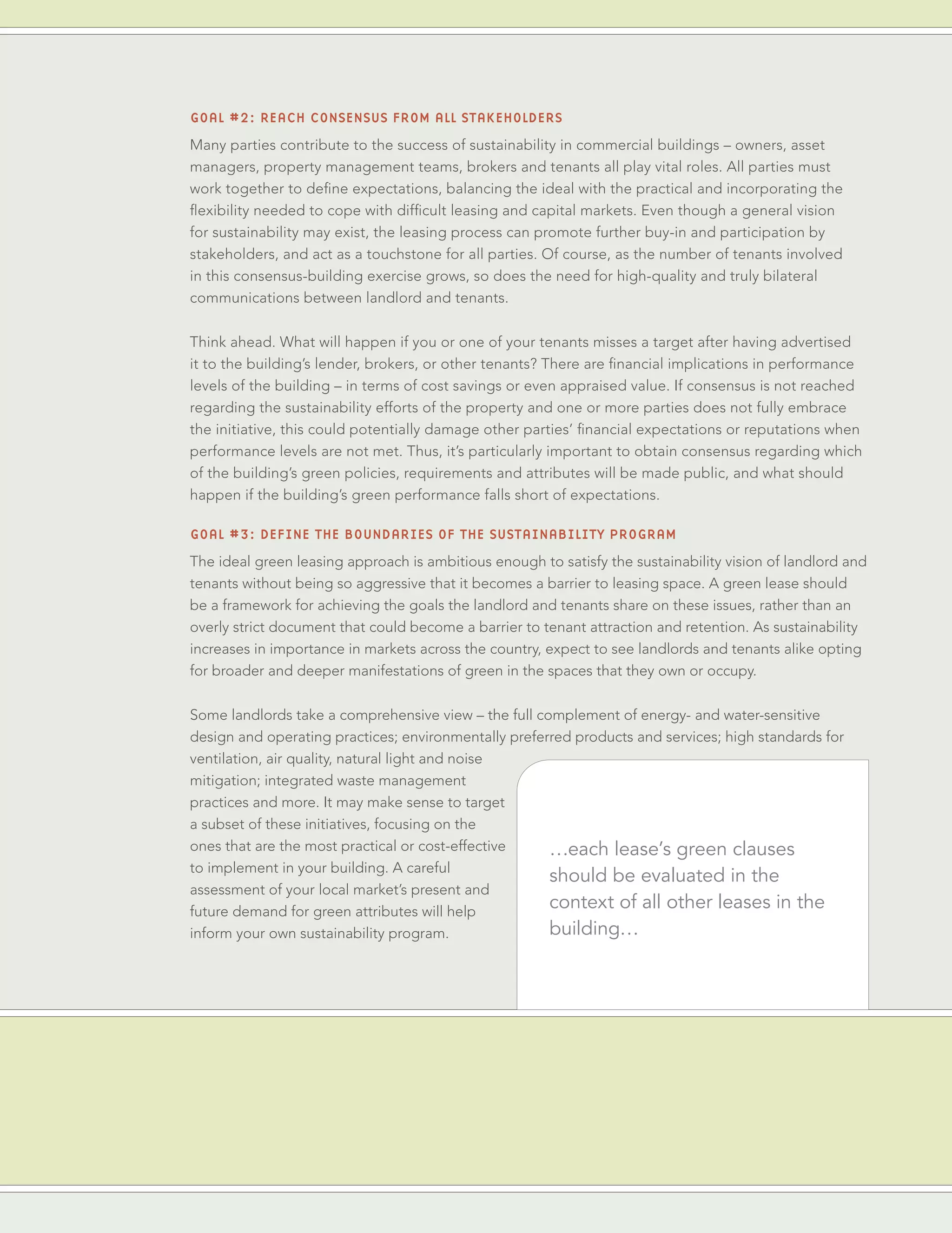 10 goals for_green_leasing | PDF