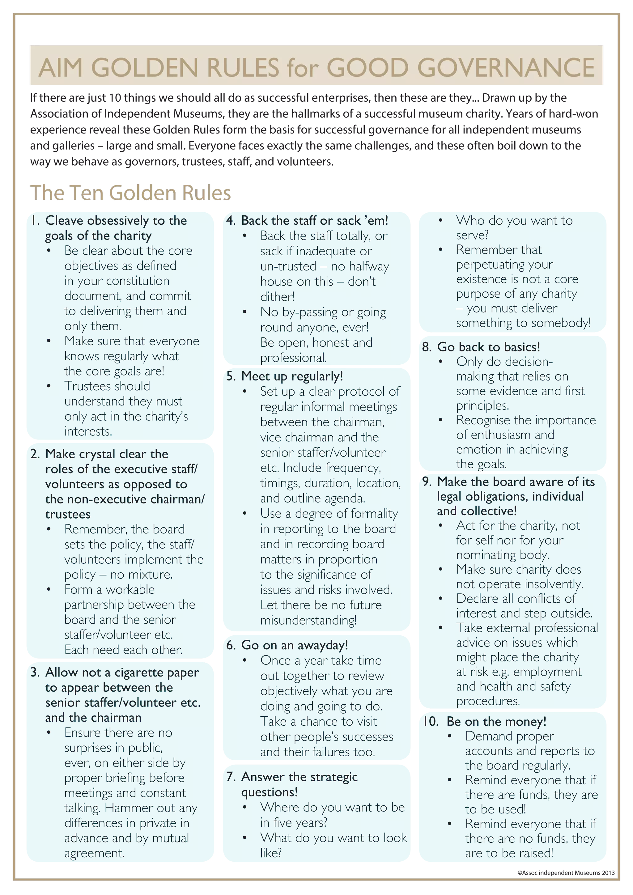 10 golden rules of good governance | PDF