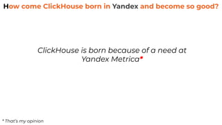 10 Good Reasons to Use ClickHouse | PDF
