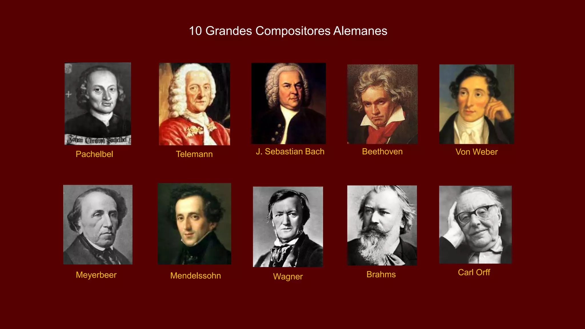 10 grandes compositores alemanes | PPSX