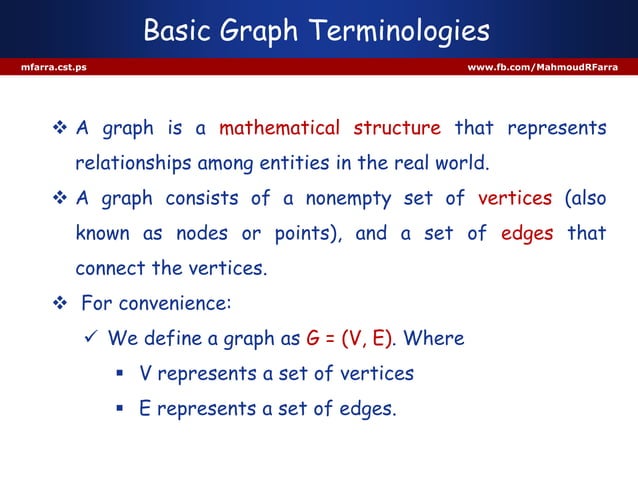 Graphs data Structure | PPT