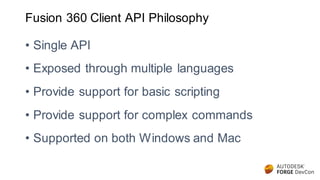 Forge - DevCon 2016: 10 Great Fusion 360 Sample Applications | PPT