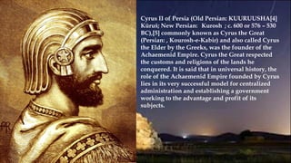 10 Timeless Leadership Lessons from Cyrus the Great | PPT
